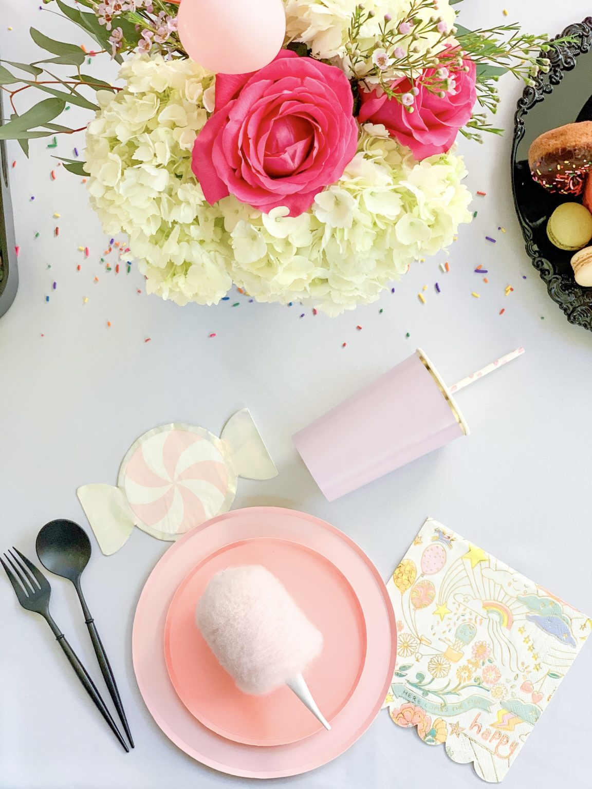 How to Throw a Sweets Themed Birthday Party - Pop of Gold