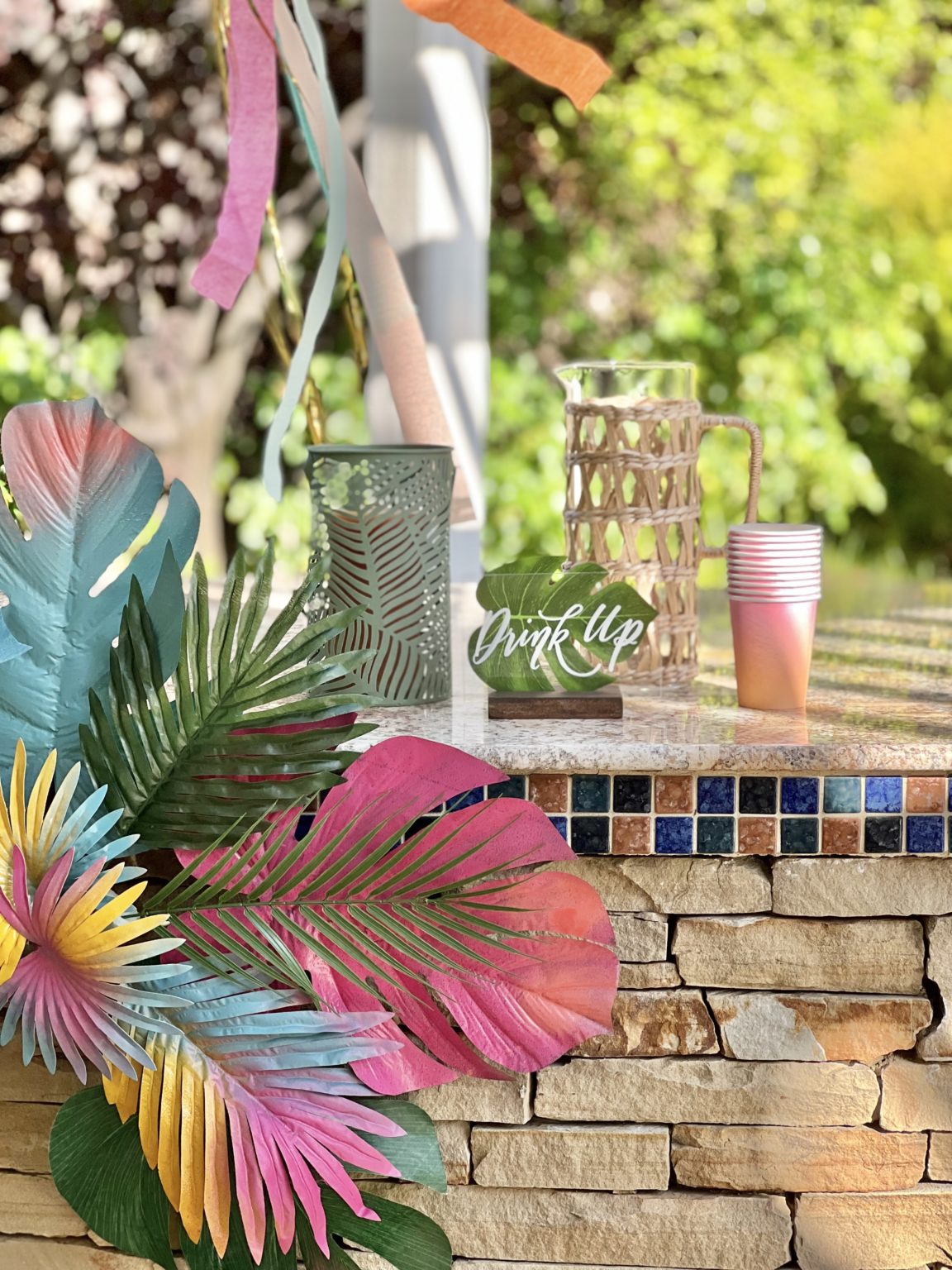 Tropical Summer Pool Party - Pop of Gold