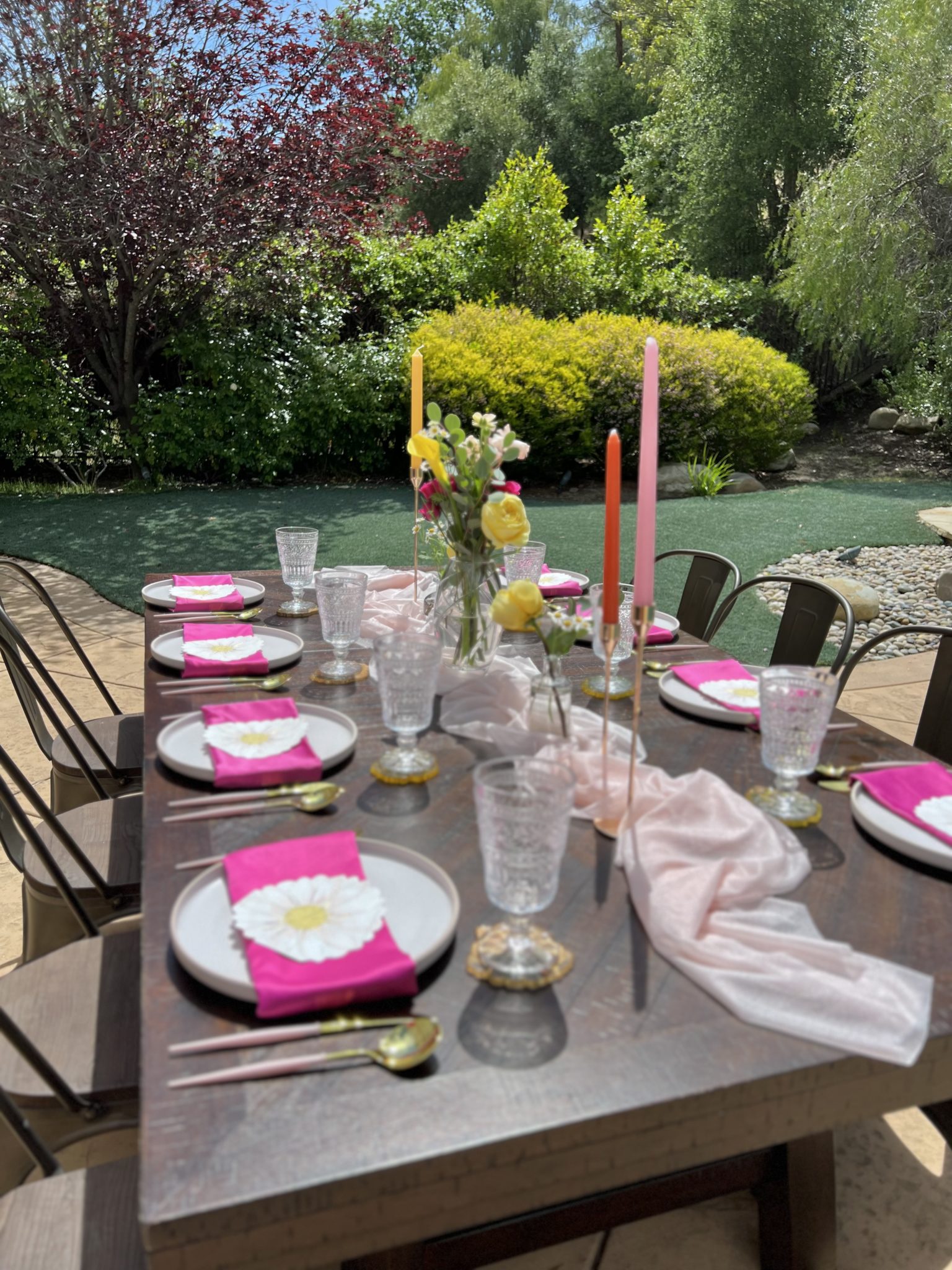 Girly and Floral Birthday Brunch - Pop of Gold