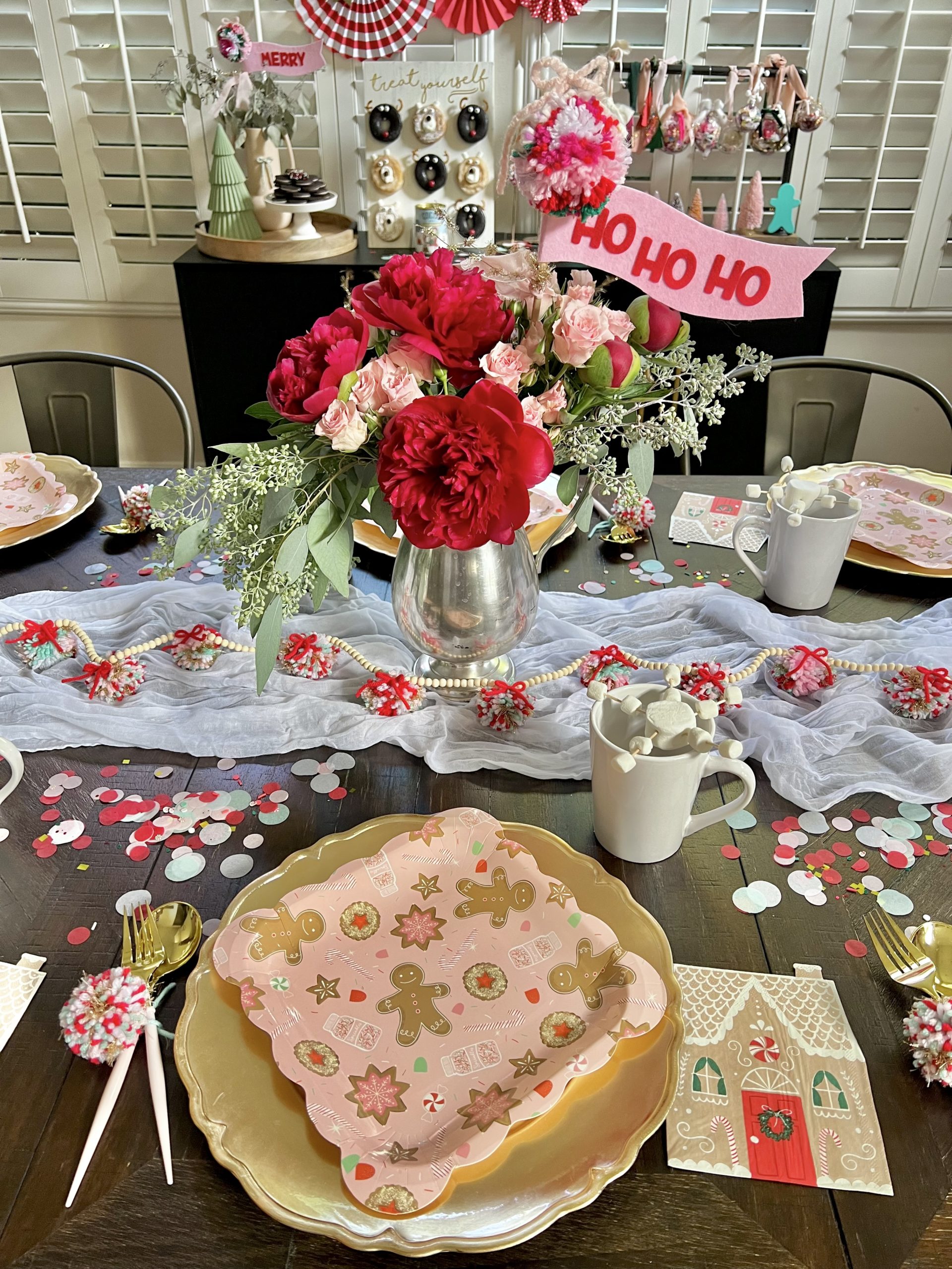 Red and Pink Kids Christmas Party - Pop of Gold